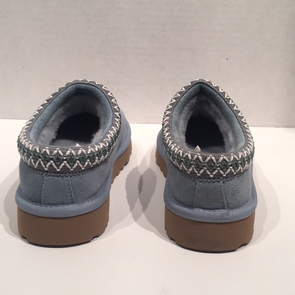 UGG | Shoes | Ugg Tasman Icy Blue Moccasin Suede Wool Slippers | Poshmark